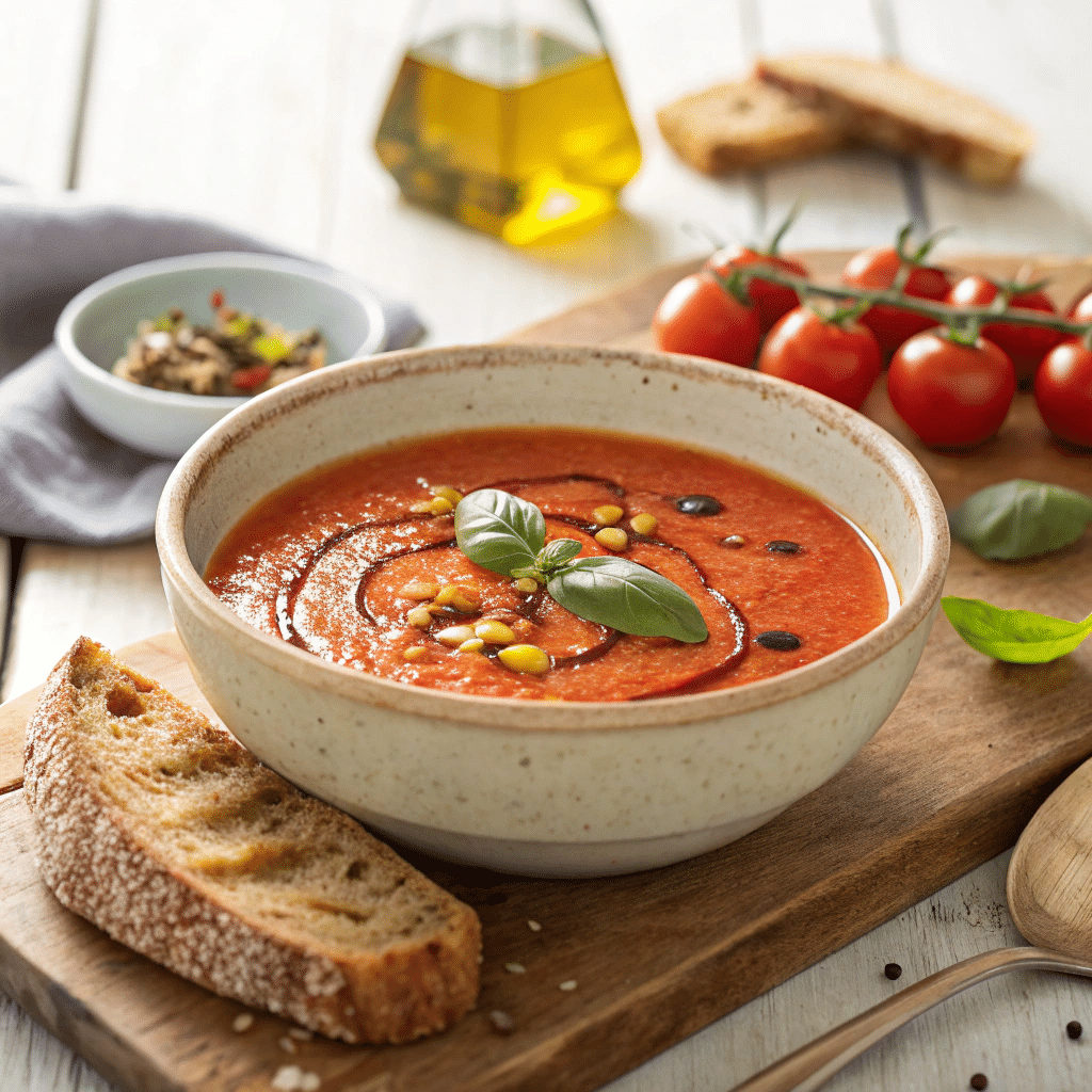 Spelt Tomato and Red Pepper Soup
