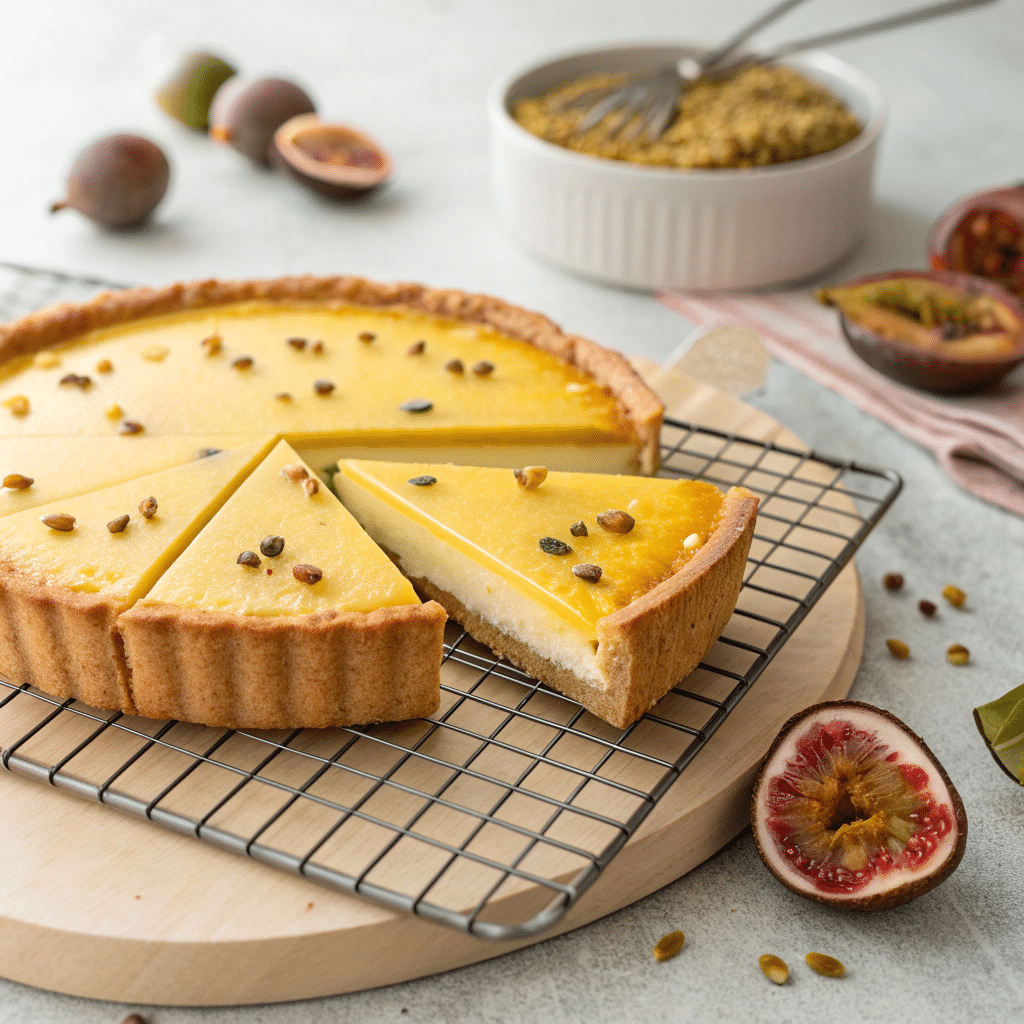 Spelt Passionfruit Tart