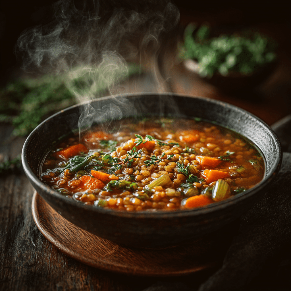 Spelt Lentil Soup