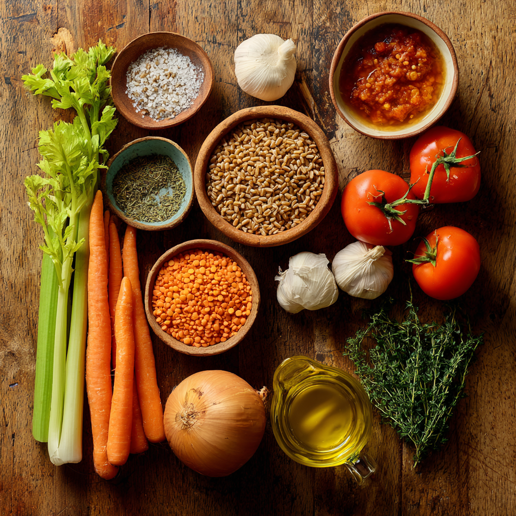 Spelt Lentil Soup