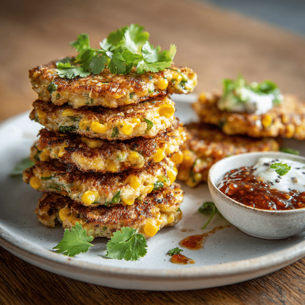 Spelt Sweetcorn Fritters