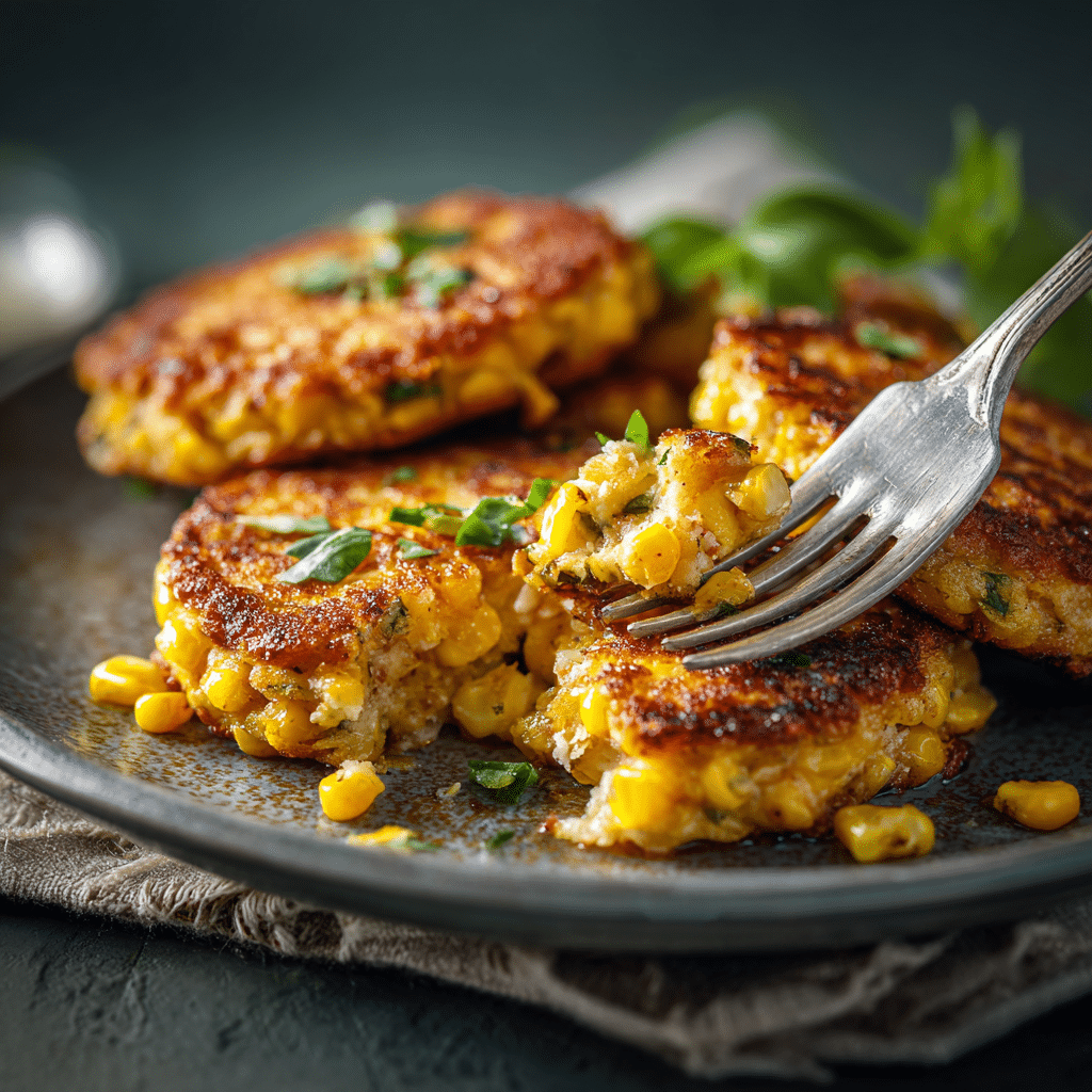 Spelt Sweetcorn Fritters