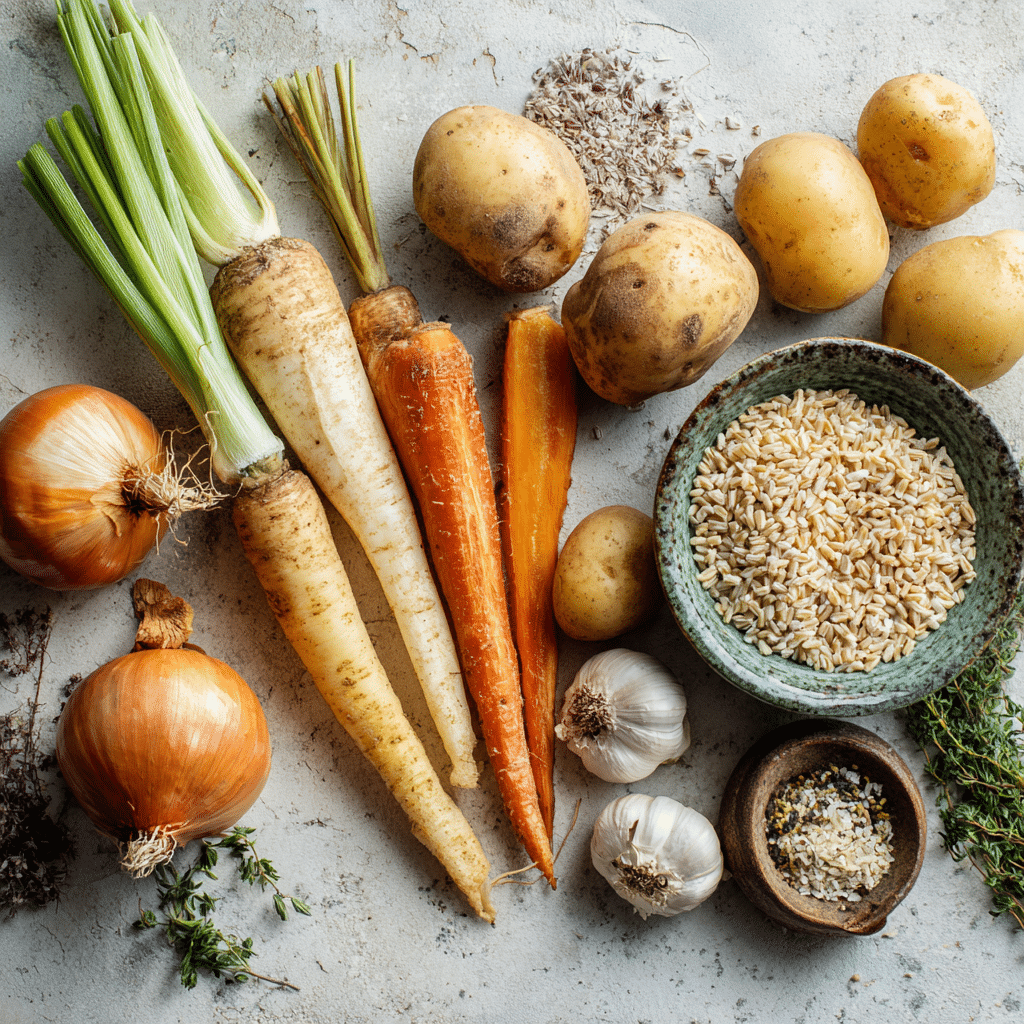 Spelt and Root Vegetable Stew
