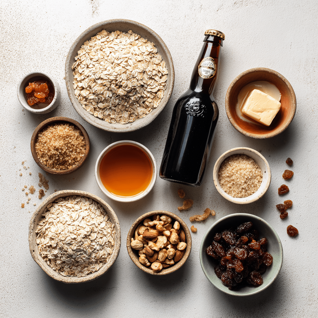 Spelt Dark Ale Granola Bars