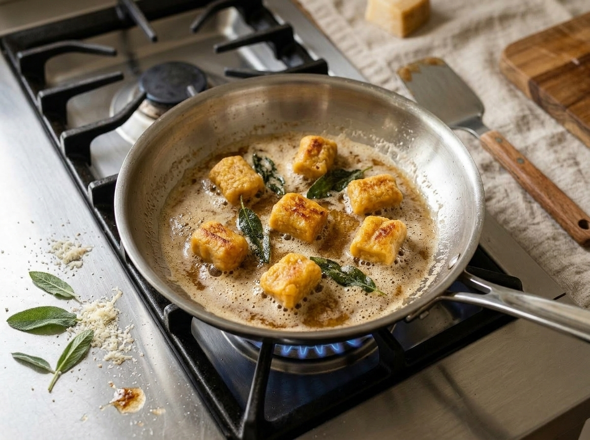 Spelt Pumpkin Gnocchi with Sage Butter